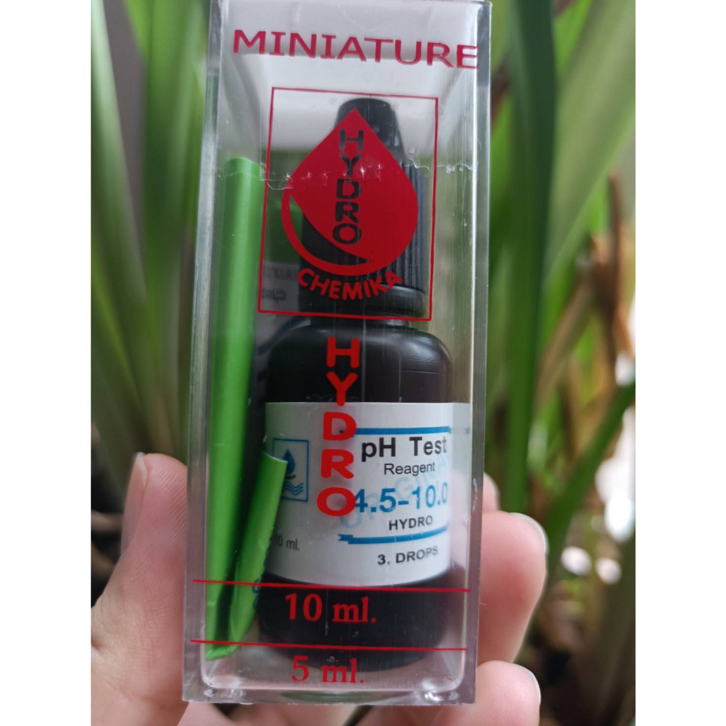 Hydro test kit น้ำยาวัดค่า pH คุณภาพน้ำ /น้ำจืดและน้ำเค็ม | Shopee Thailand