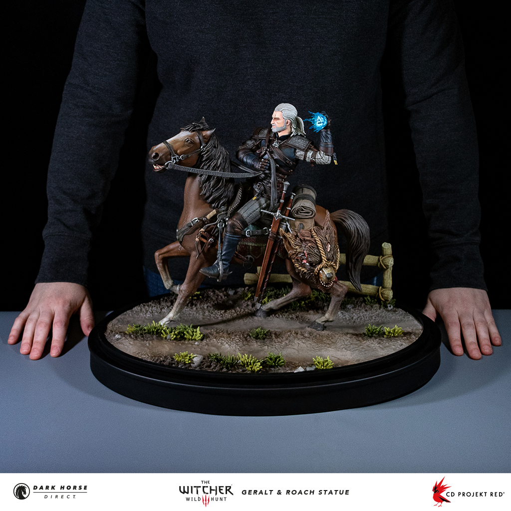 ฟิกเกอร์ THE WITCHER GERALT AND ROACH FIGURE - DARK HORSE | Shopee Thailand