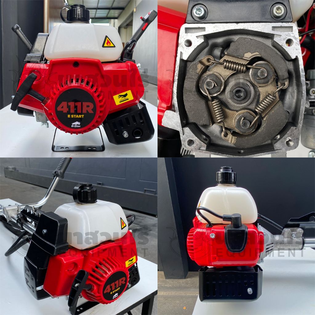 BYZON BC411 เครื่องตัดหญ้า+หางตัดหญ้า สะพายบ่า คออ่อน 2จังหวะ อุปกรณ์ครบ ประกัน 6 เดือน นาสวนไร่ ...