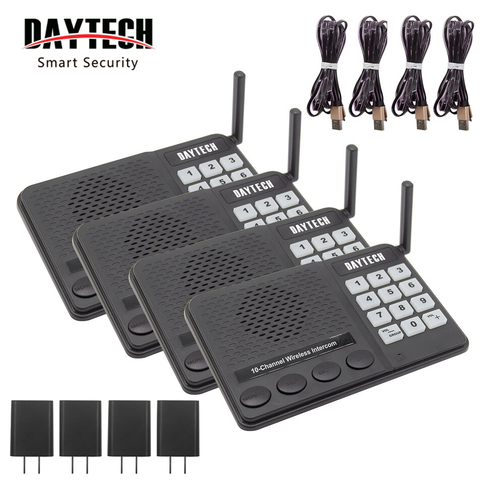 ส่งไวจากไทยDaytech Wireless Intercom System ระบบอินเตอร์คอมไร้สาย 10 ช่อง ระยะทาง 1 กม สำนักงาน ...