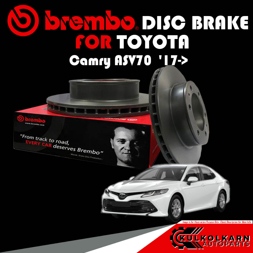 จานเบรกหน้า BREMBO TOYOTA Camry ASV70 ปี 17-> (09 D979 11) | Shopee Thailand