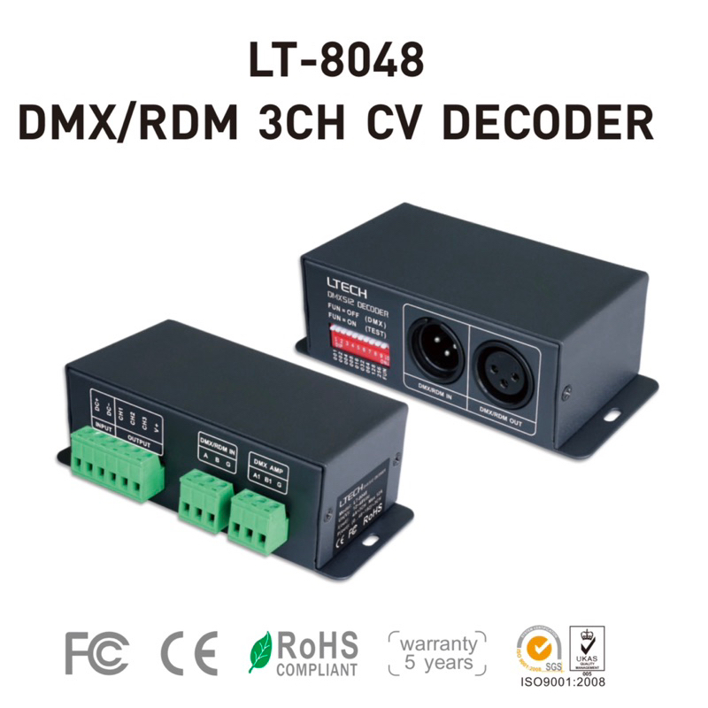 DMX/RDM 3CH CV DECODER, LT-8048 | Shopee Thailand