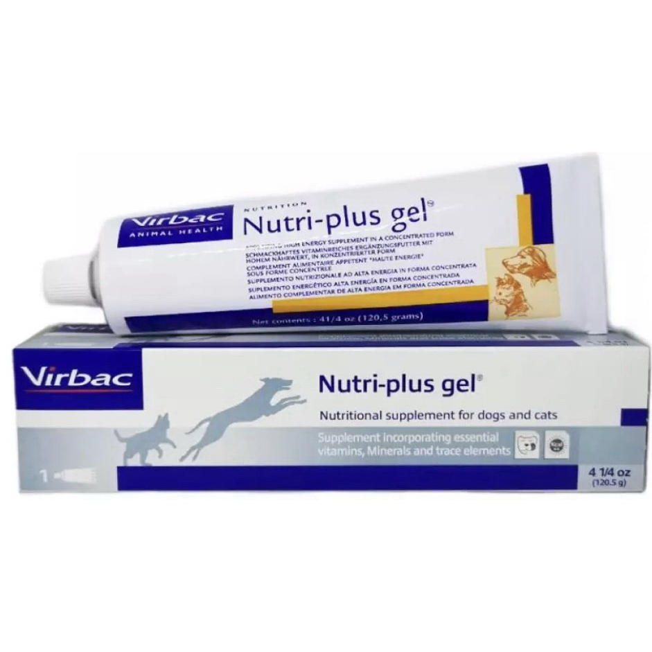 +ล็อตใหม่+ Nutri Plus gel นิวตริพลัสเจล [Exp.01/2026] เสริมสุขภาพสุนัขแมว 120.5g | Shopee Thailand