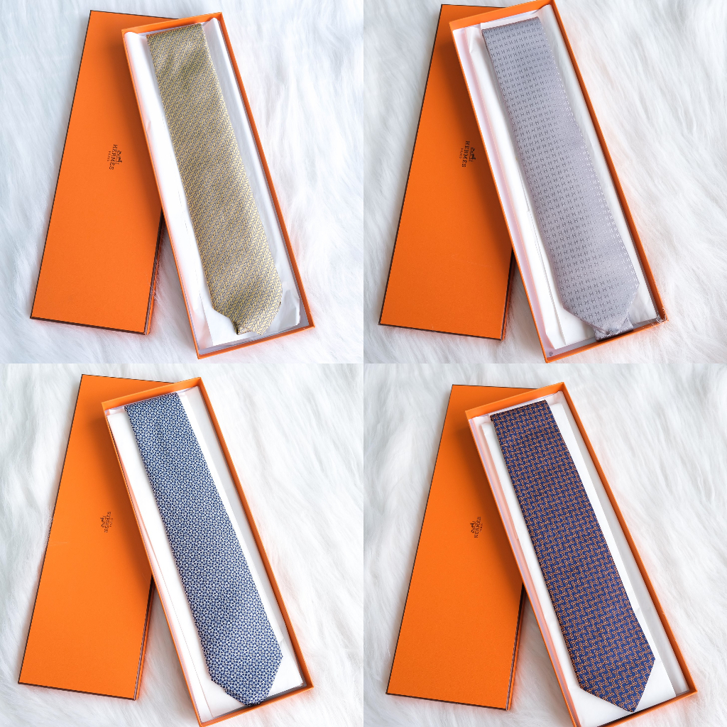 เนคไท Hermes, Salvatore Ferragamo, Jim Thompson (ของใหม่) มือ1 ของแท้ พร้อมส่ง | Shopee Thailand