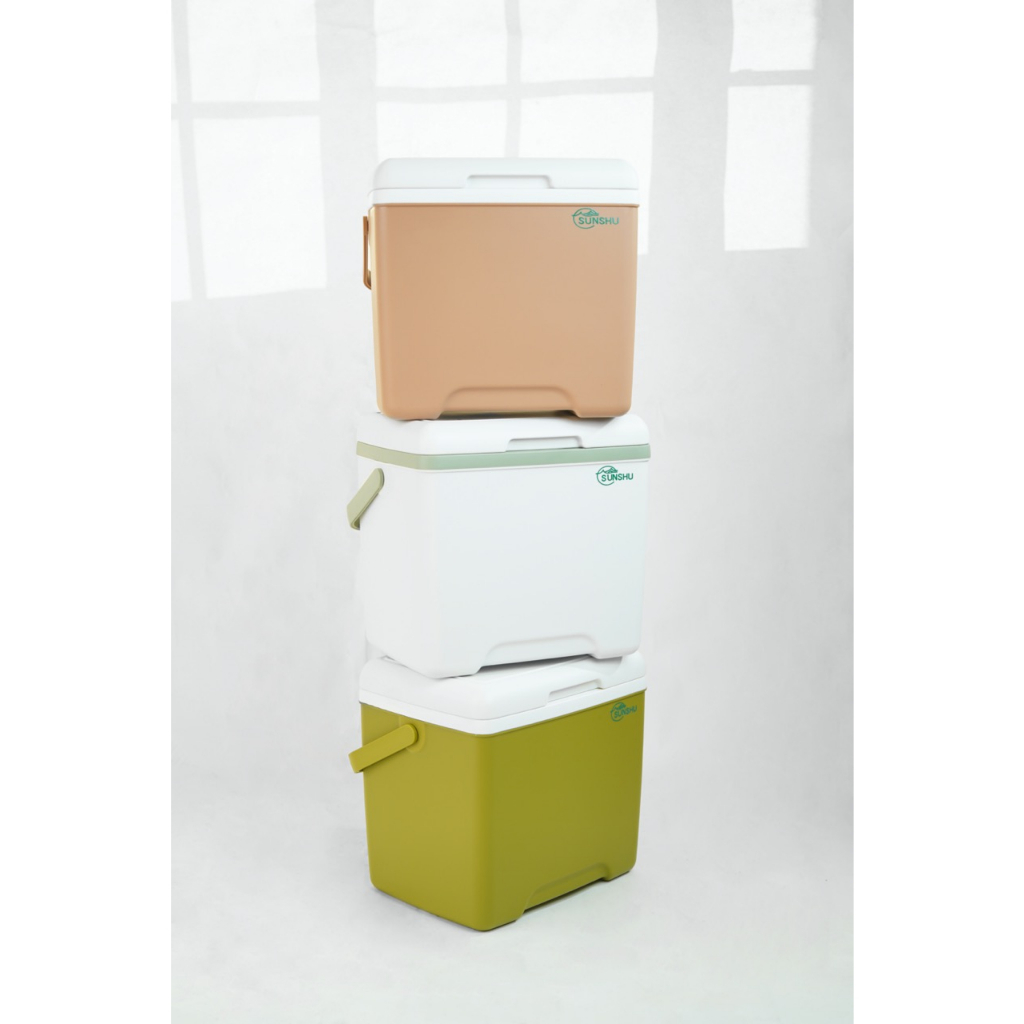 SUNSHU กระติกน้ำแข็งพกพา กระติกเก็บความเย็น ขนาด สามารถเก็บความเย็นได้นานถึง 48 ชม | Shopee Thailand