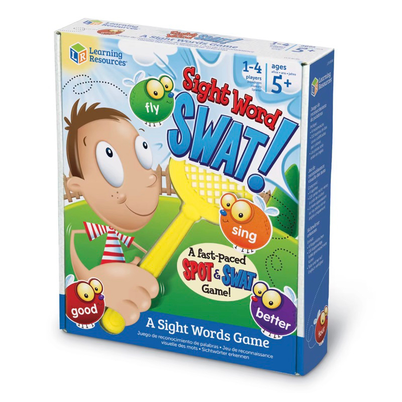 Learning Resources Sight Word Swat a Sight Game,Includes 110 double ...