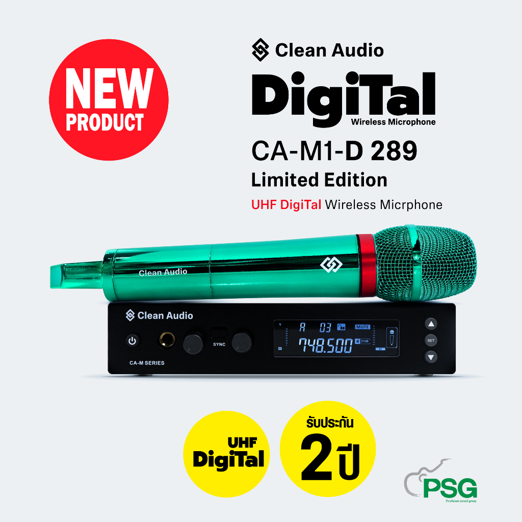 Clean Audio CA-M1-D 289 Limited Edition UHF DigiTal Wireless Micrphone ...