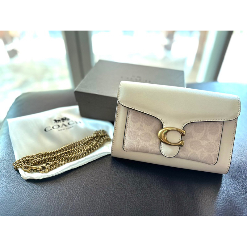 ส่งต่อ กระเป๋าสะพายโซ่ COACH Ss21 หนังวัว | Shopee Thailand