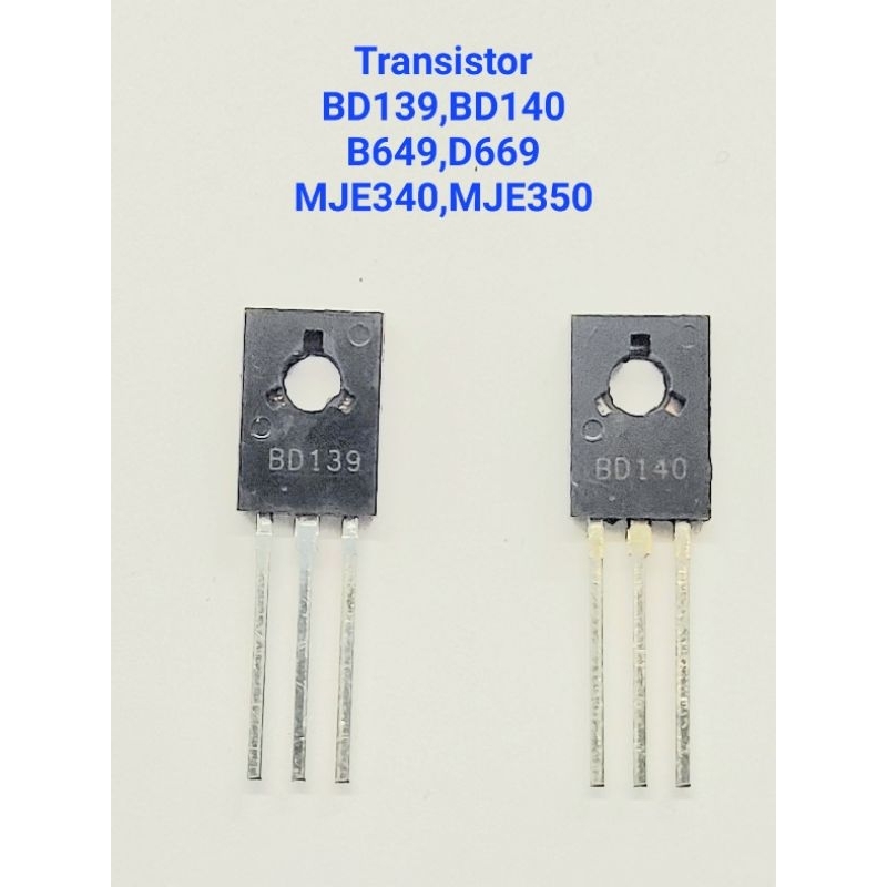 ทรานซิสเตอร์ BD139,BD140,B649,D669,MJE340,MJE350 | Shopee Thailand