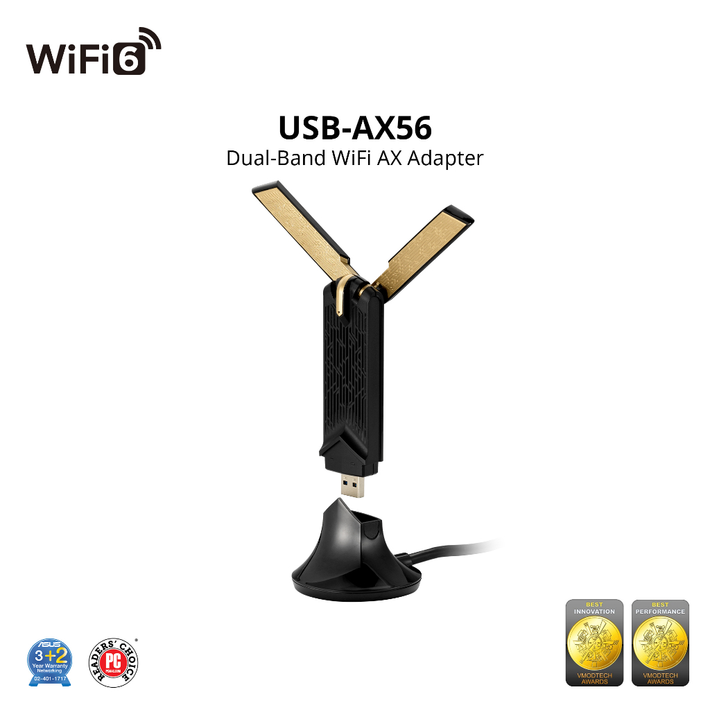 ASUS USB-AX56 Dual Band AX1800 USB WiFi Adapter | Shopee Thailand