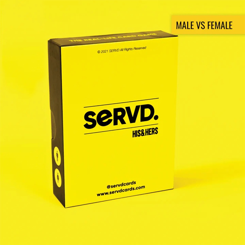 SERVD - His & Hers - The Hilarious Real-Life Couples Card Game for ...
