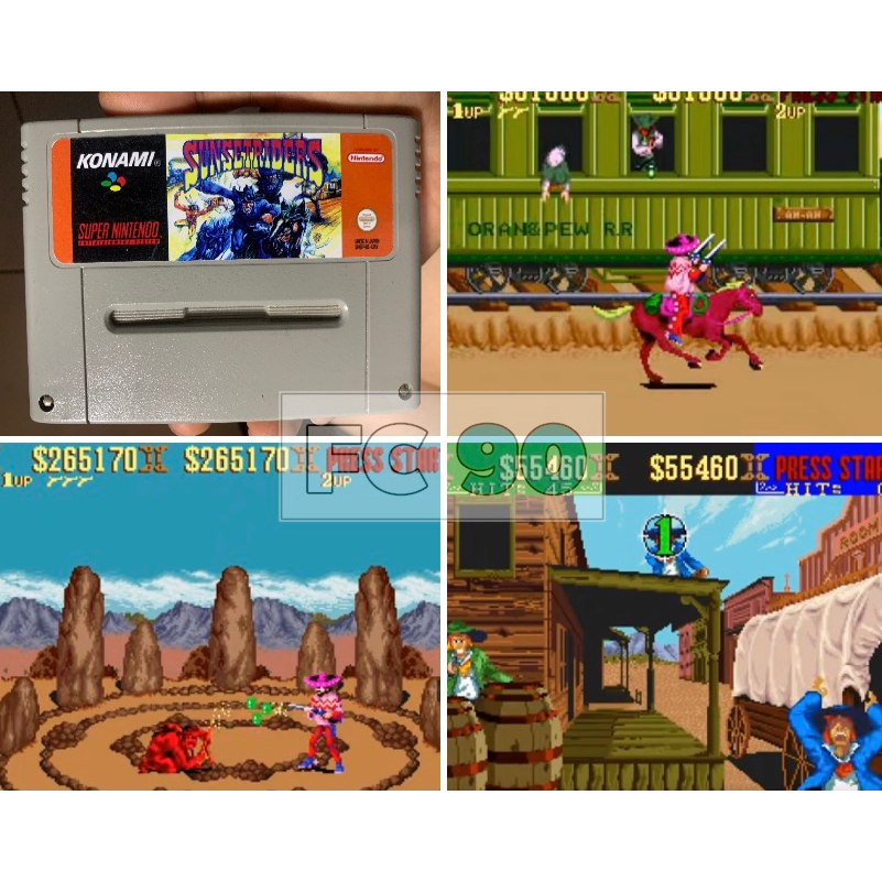 ตลับเกม Sunset Riders [SFC] ตลับมือสอง ไม่มีกล่อง สำหรับนักสะสมเกมเก่า ...