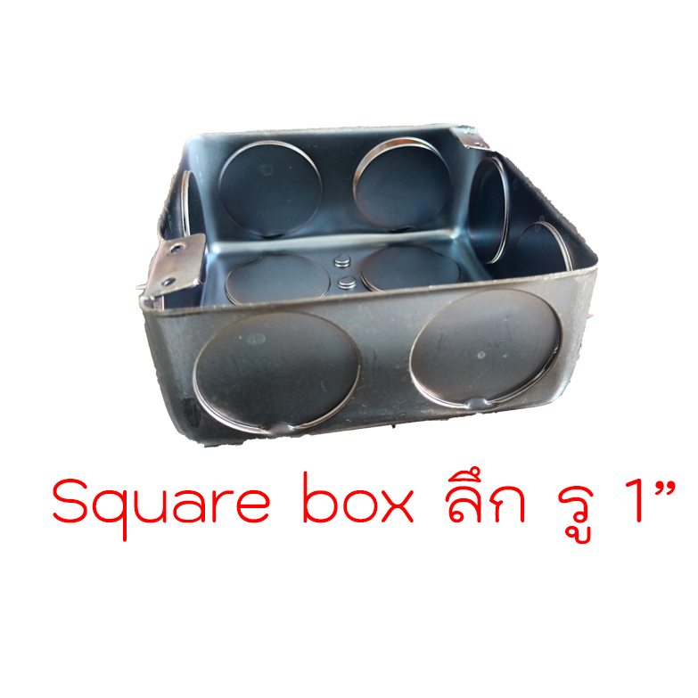 Square Box 4x4 ตื้น ลึก สแควบ็อก บ็อกเหล็ก 4x4 สแควร์บ๊อกซ์ ฝาปิด บ็อก ...