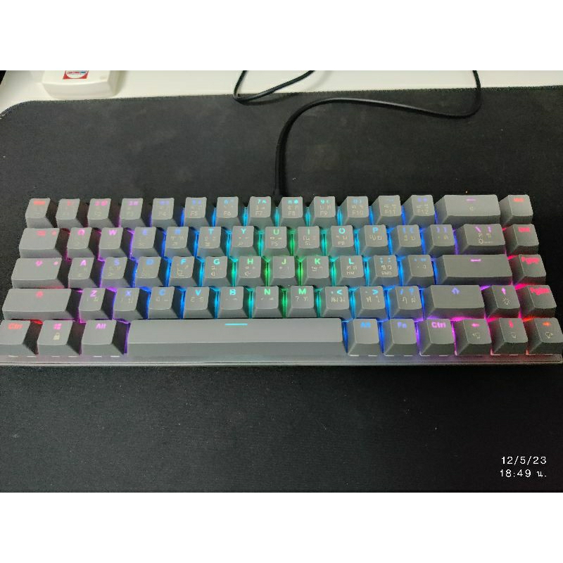 keyboard tsunami gaming rgb mk-68 pro มือสอง | Shopee Thailand