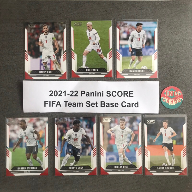 England การ์ดสะสมฟุตบอล 2021 -22 Panini FIFA Score Team Set Base Card ...