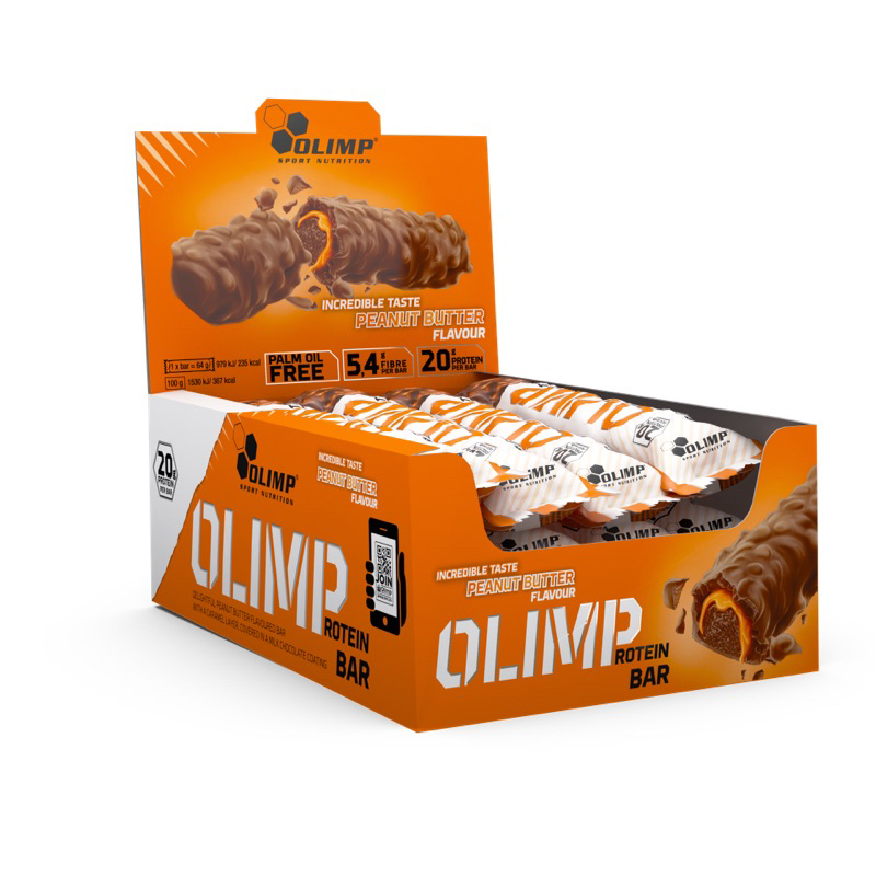 Olimp Protein Bar 64 g จำนวน 5 แท่ง หรือ 1 กล่อง โปรตีนบาร์ โปรตีนแท่ง ...