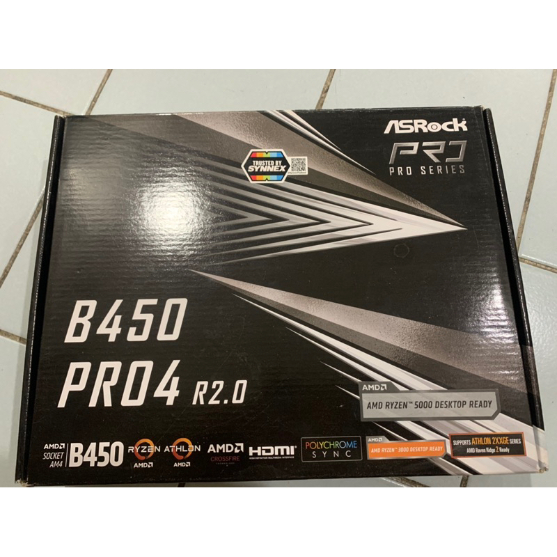 ขาย Am4 Asrock B450 Pro4 R2.0 มือสอง สภาพดี มีกล่อง มีประกันถึง 8/12 ...