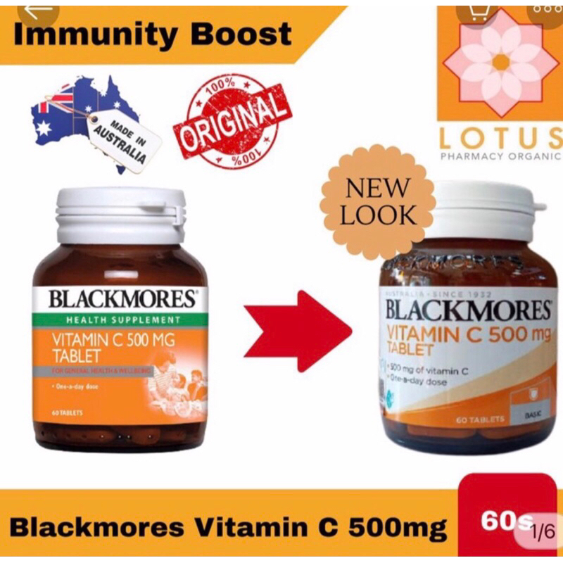 ‼️ถูกที่สุด‼️Blackmore Vitamin C 500mg (60tab) | Shopee Thailand