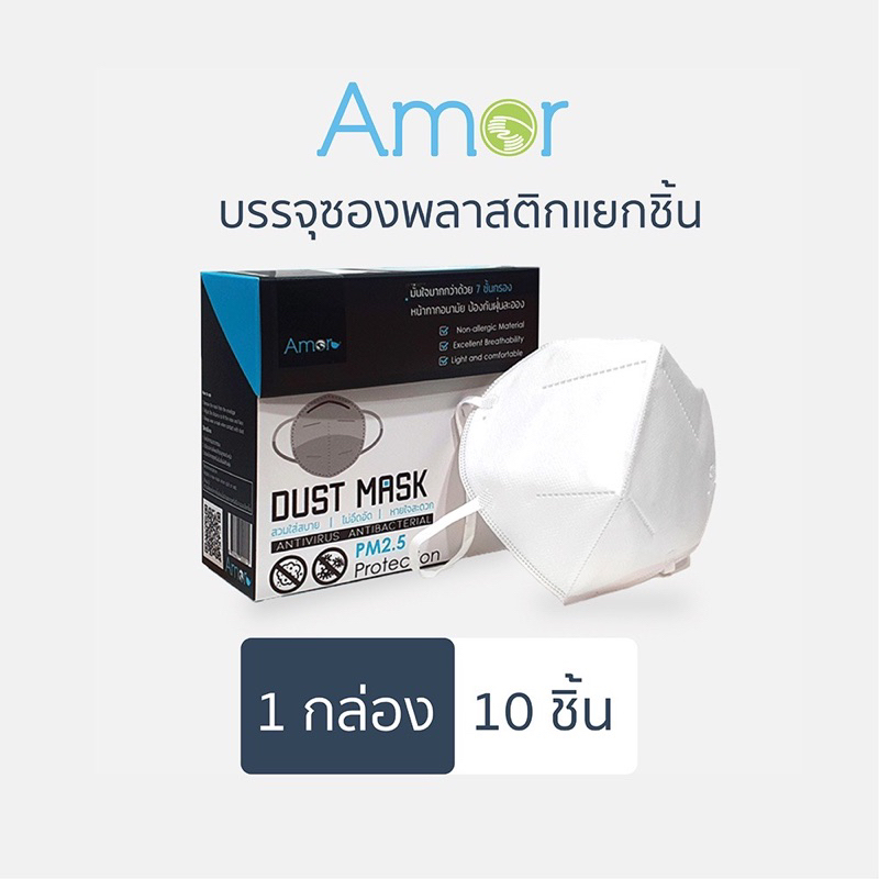 Amor Mask หน้ากากกันฝุ่นกรอง 7 ชั้น ทรง Robot เกรดการแพทย์ ป้องกันเชื้อ ...