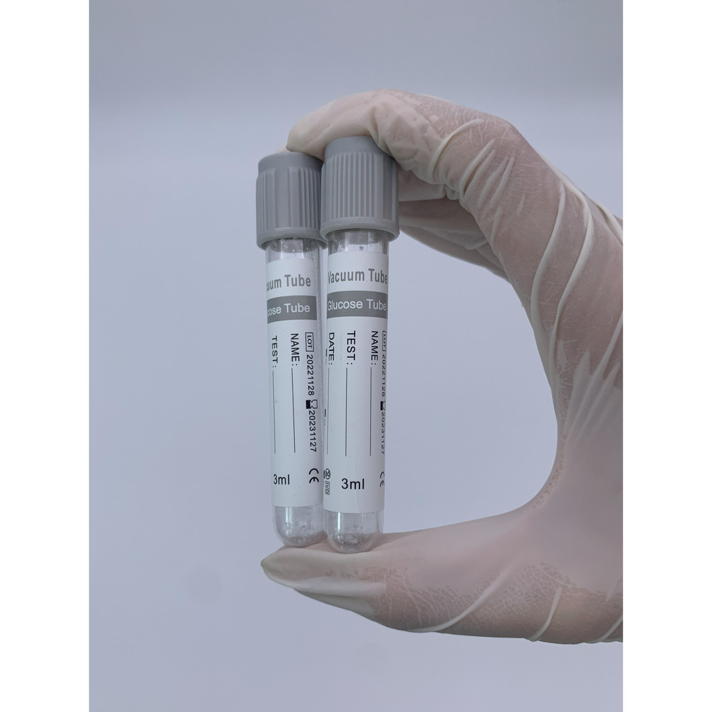 Vacuum Blood Collection Tube, Glucose Tube Gray Top (Plastic Tube) 3 ml ...