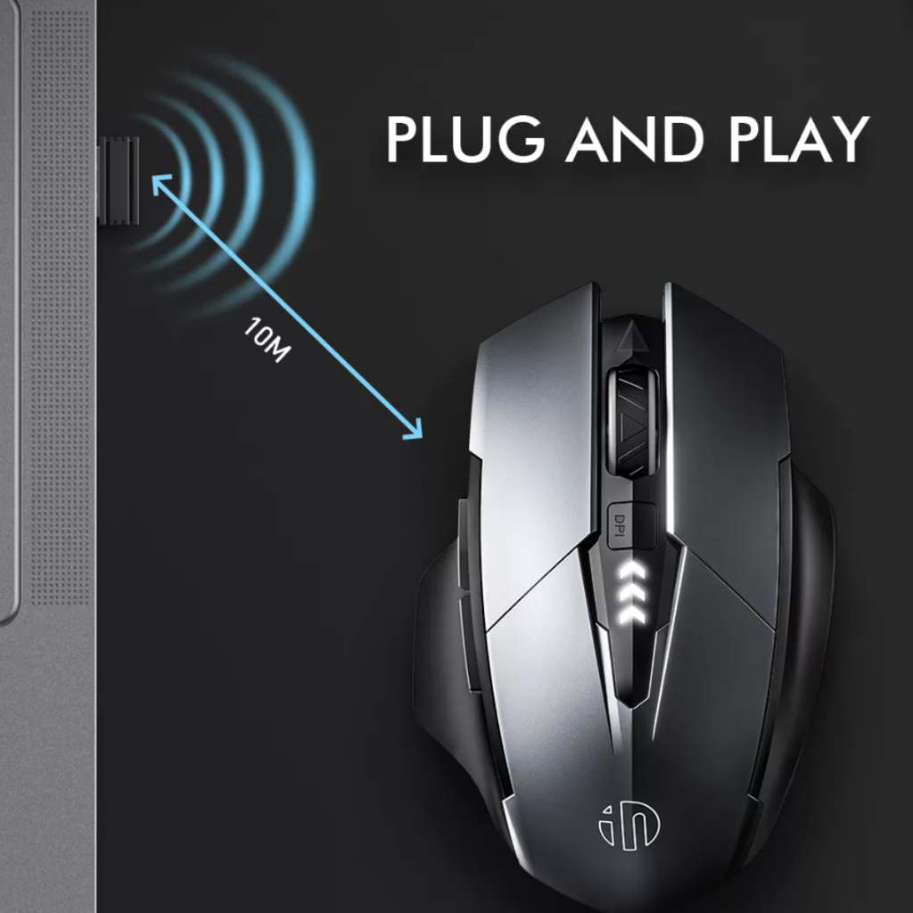 ใหม่ ️ เมาส์ไร้สาย Inphic A1 ( Mouse Bluetooth + Mouse Wireless ) เมาส์ ...