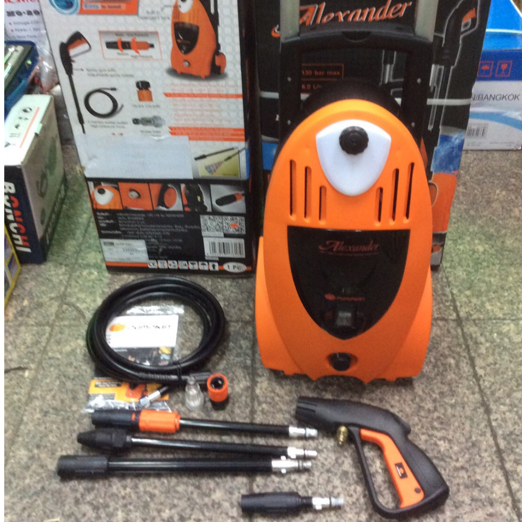 PUMPKIN เครื่องฉีดน้ำแรงดันสูงปั๊มฉีดน้ำ ฉีดน้ำ130 บาร์ ไฟ รุ่นALEXANDER AX-130 1600 วัตต์ High ...
