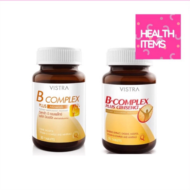 VISTRA B Complex วิตามินบี VISTRA B Complex Plus Minerals VISTRA B ...