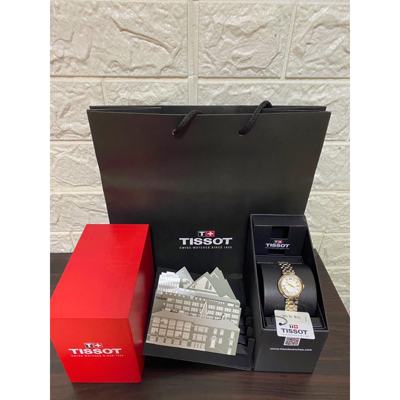 นาฬิกา TISSOT รุ่น BELLISSIMA SMALL LADY (T126.010.22.013.01)มือสองใส่ออกงาน1ครั้ง | Shopee Thailand