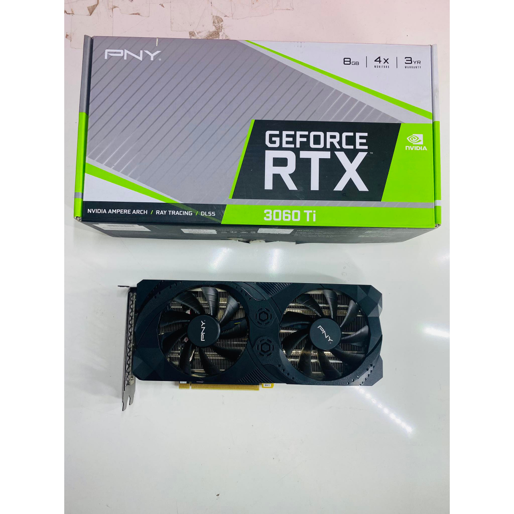 ขายการ์ดจอมือสอง PNY GeForce RTX 3060 Ti 8GB UPRISING Dual Fan | Shopee Thailand