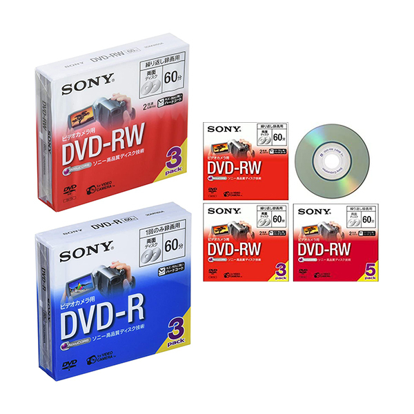 SONY DVD-RW/DVD-R (8cm) for Video Cameras 60min | Shopee Thailand