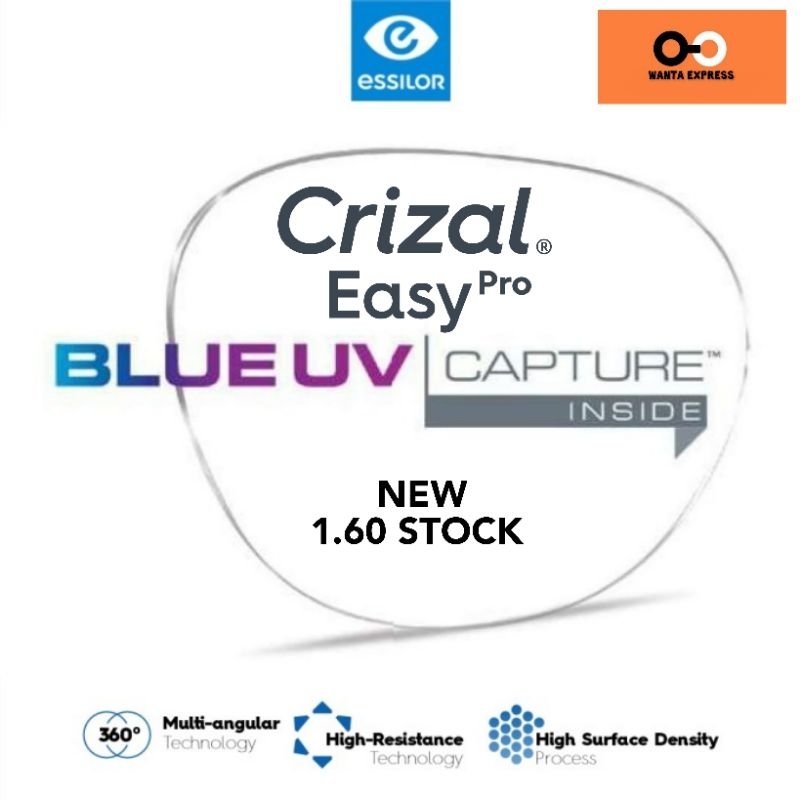 แว่นสายตา แถมกรอบฟรี Essilor Crizal Easy Prevencia Sapphire Transition ...