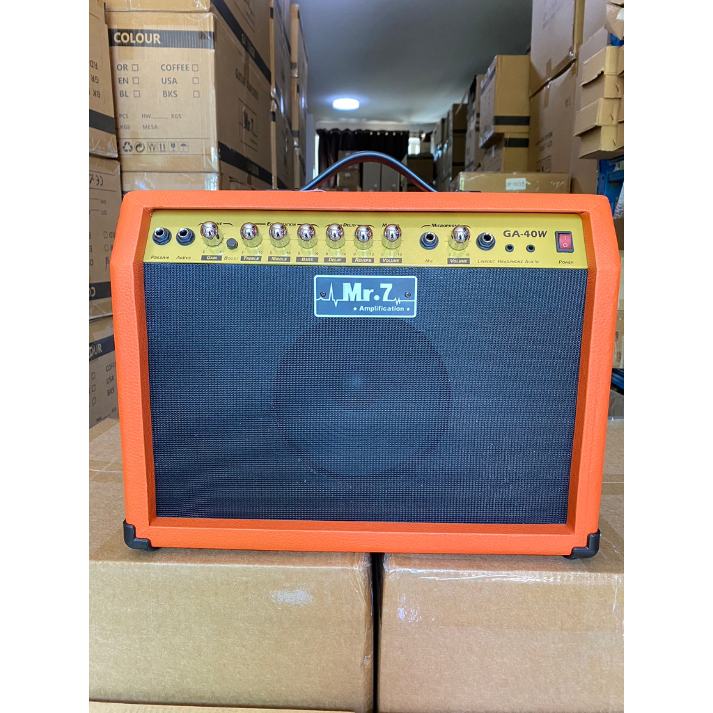ตู้แอมป์กีตาร์ MR.7 GA-40W (แถมฟรี สายแจ็ค 1 เส้น) | Shopee Thailand