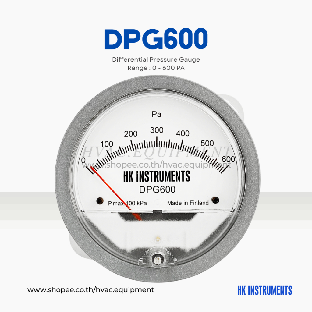 Differential Pressure Gauge เกจวัดแรงดันตกคร่อมสำหรับ HEPA Filter หรือ ...