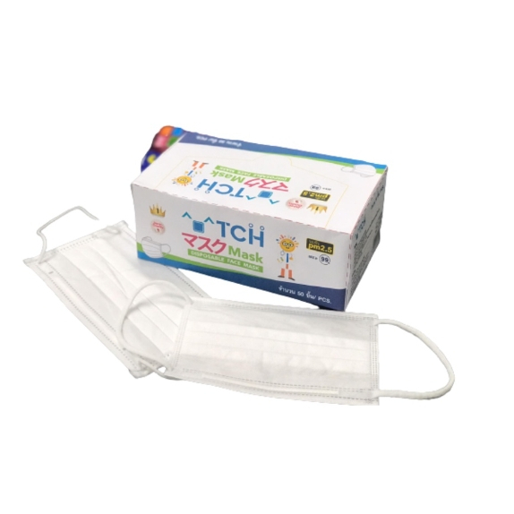 TCH Mask 3PLY ทีซีเอช หน้ากากอนามัยทางการแพทย์ 3 ชั้น (1 กล่อง 50ชิ้น ...