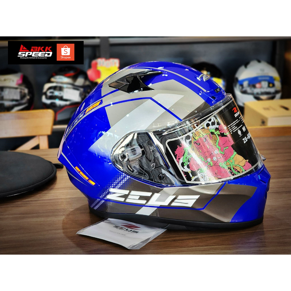 ZEUS 826 BK17 Yamaha Blue Black Silver | Shopee Thailand