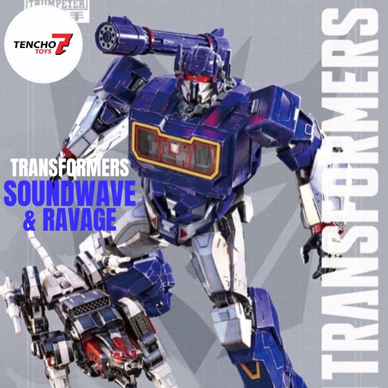 TRUMPETERS โมเดลประกอบ TRANSFORMERS SOUNDWAVE & RAVAGE | Shopee Thailand