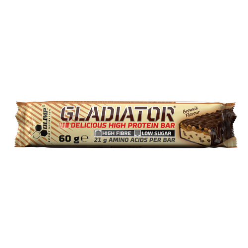Olimp Gladiator Protein Bar - 60g จำนวน 5 แท่ง ขนมโปรตีนอัดแท่งแสนอร่อย ...