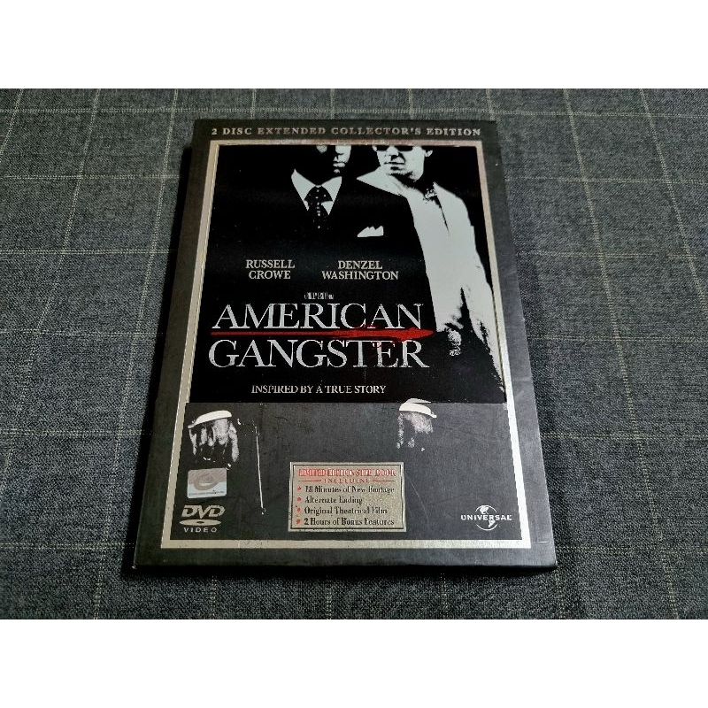 DVD (2 Disc) Steelbook ภาพยนตร์ดราม่าอาชญากรรม "American Gangster ...