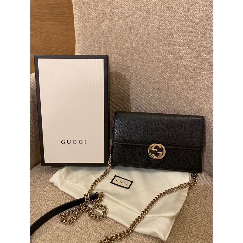 Gucci Interlocking WOC Bag สีดำ | Shopee Thailand
