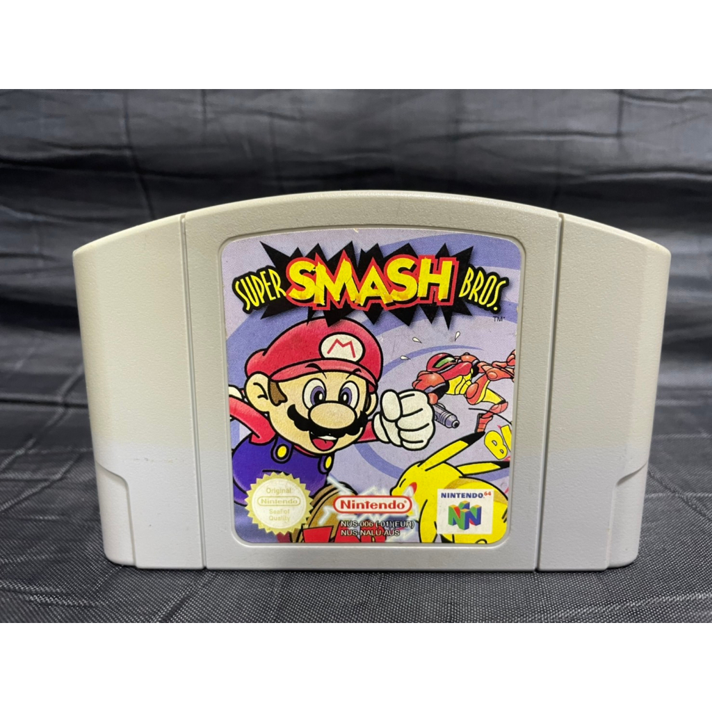 ตลับเกมส์ Nintendo 64 Game : Super Smash Bros : N64 Game (EUR) | Shopee ...