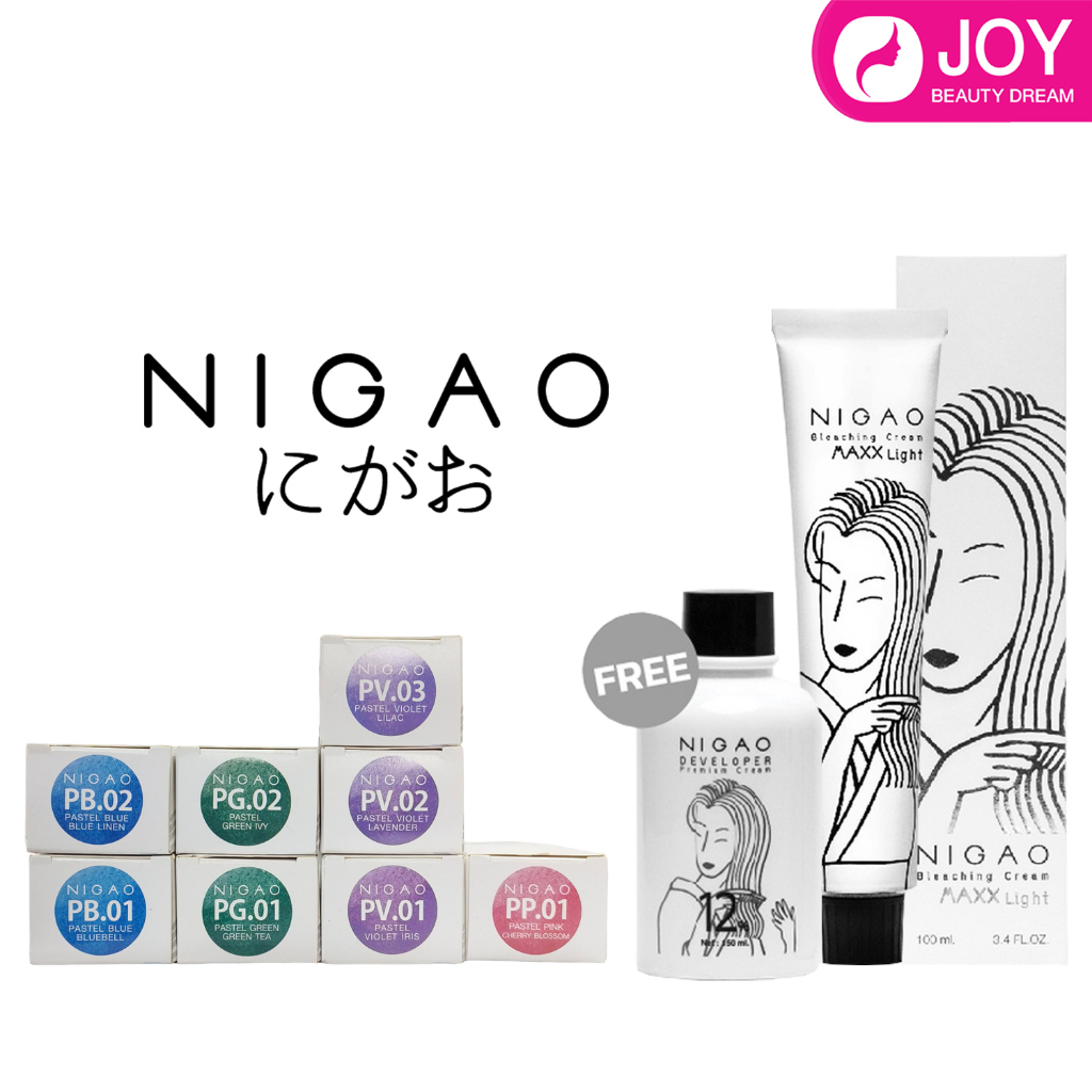 สีย้อมผมนิกาโอะ (NIGAO) ฟรีไฮโดเจน(3%-12%) | Shopee Thailand