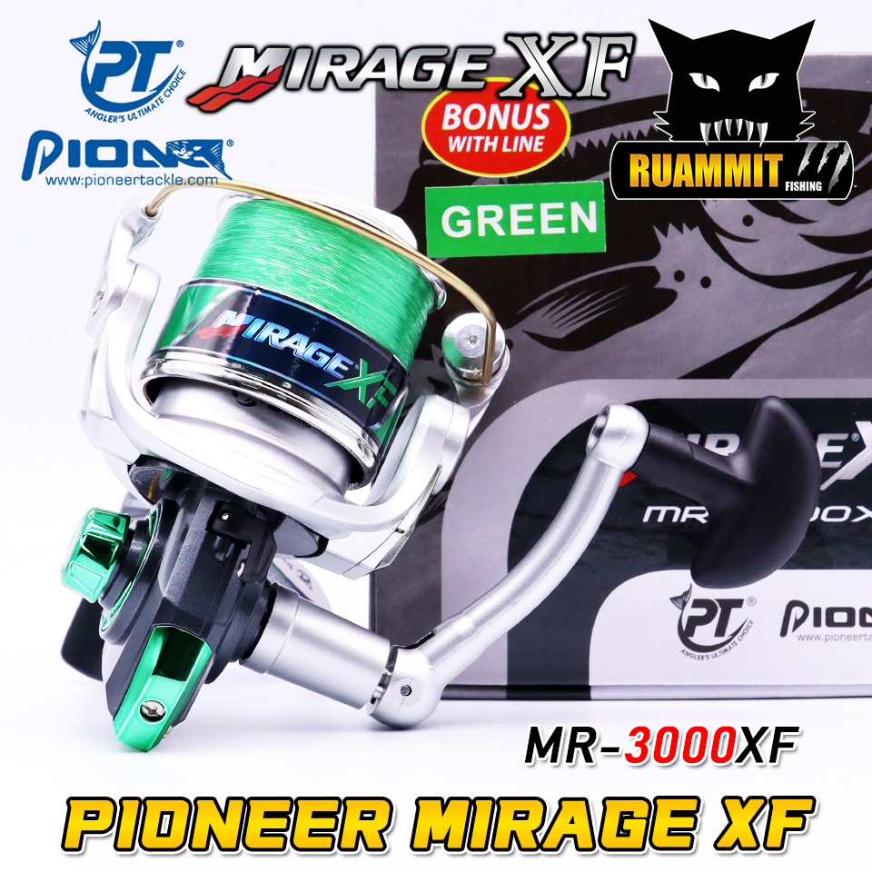รอกสปินนิ่ง PIONEER MIRAGE XF MR-1000/2000/3000 (แถมเอ็นฟรีเต็มสปูน ...
