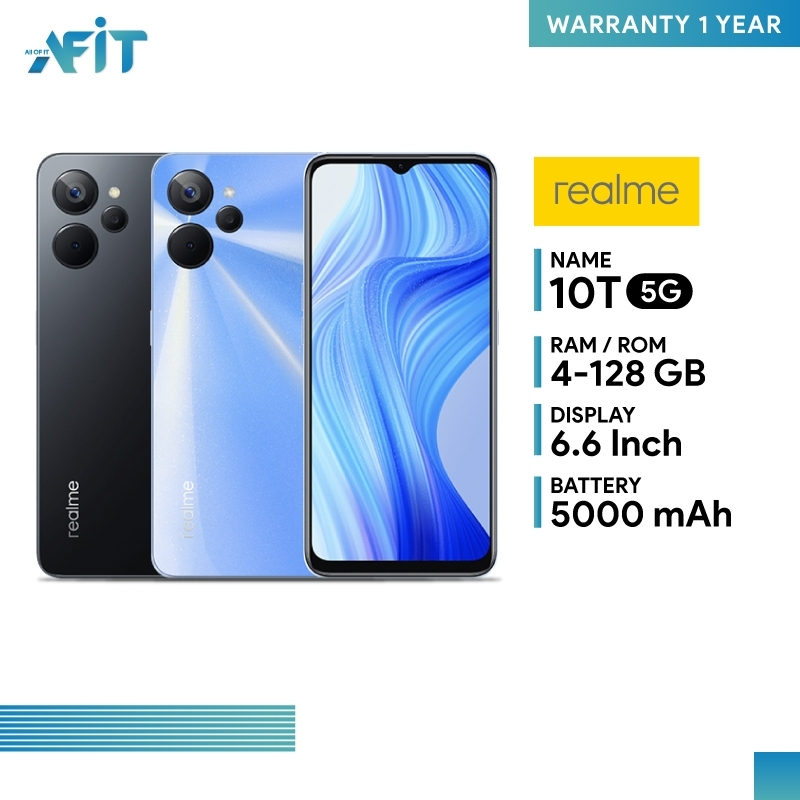 Realme 10T 5G (4+128GB) (8+256GB) รองรับ 5G หน้าจอขนาด 6.6 นิ้ว ...