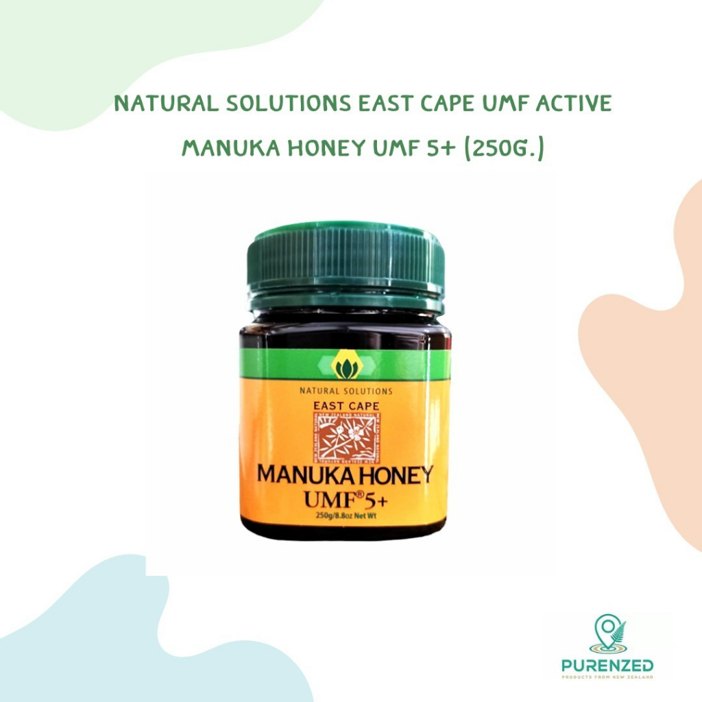 Manuka Honey UMF 5+ น้ำผึ้งมานูก้า ยูเอ็มเอฟ 5+ 250 g. (แบรนด์เนเทอรอล โซลูชั่น เอส เคป ...
