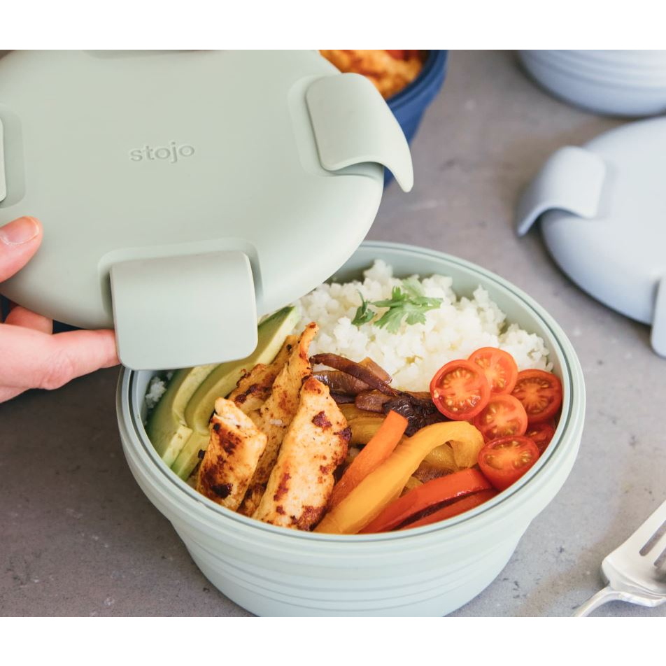 Stojo Bowl 36 Oz กล่องใส่อาหารพับได้ ของเเท้มี Serial no. | Shopee Thailand