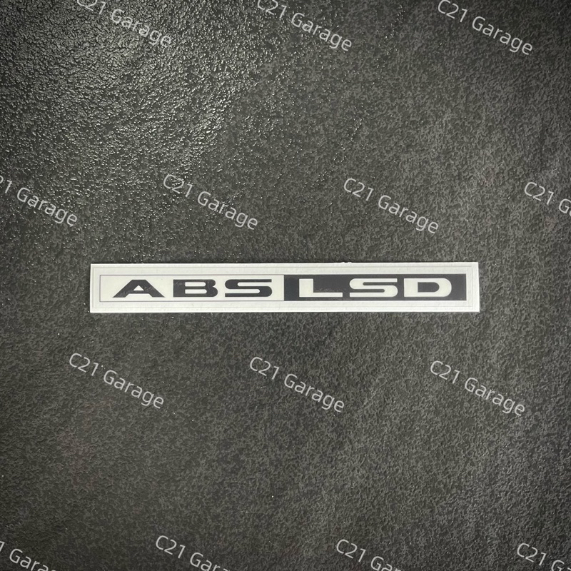 สติกเกอร์ ABS LSD Sticker แปะกระจกหลังรถยนต์Honda ตรงรุ่น civic Eg ...