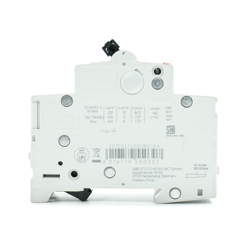 MCB ABB รุ่น S202M-C16 2P 16A 10kA 2CDS272001R0164 เซอร์กิตเบรกเกอร์ เอบีบี เซอร์กิตเบรกเกอร์ ...