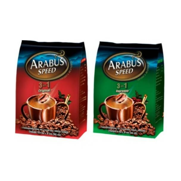 Arabus Speed Original / Espresso 3in1. kns กาแฟ ปรุงสำเร็จ อาราบัส 18กรัมx30ซอง(540กรัม ...