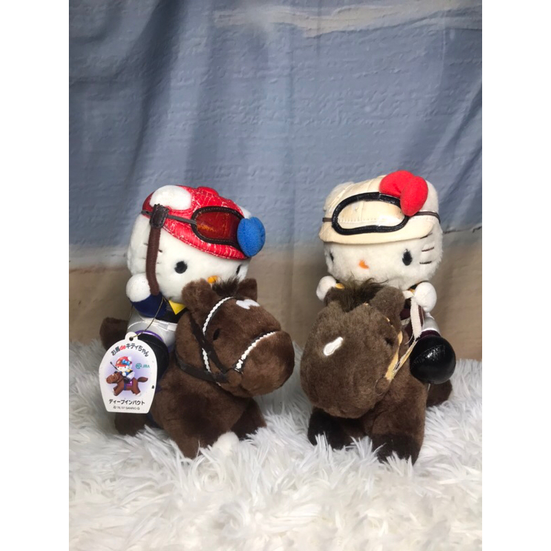 Hello Kitty Riding Horse White Hat Vintage ตุ๊กตา คิตตี้ ขี่ม้า ...