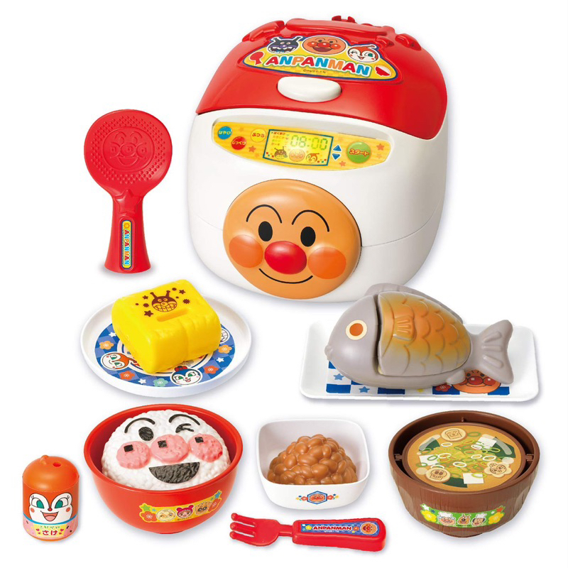 ชุดทำอาหารพร้อมหม้อหุงข้าวอันปังแมน Anpanman Talking Rice Cooker ...